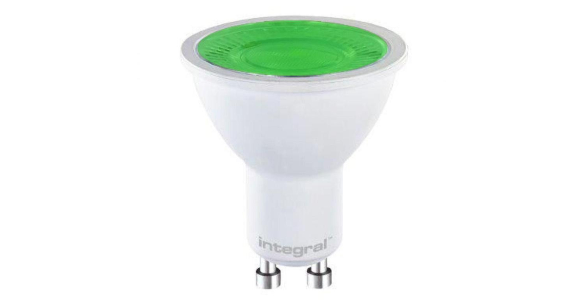 Spot LED intégré - Ø 5 x 5,6 cm - GU10 - 5W non-dimmersible - vert ...
